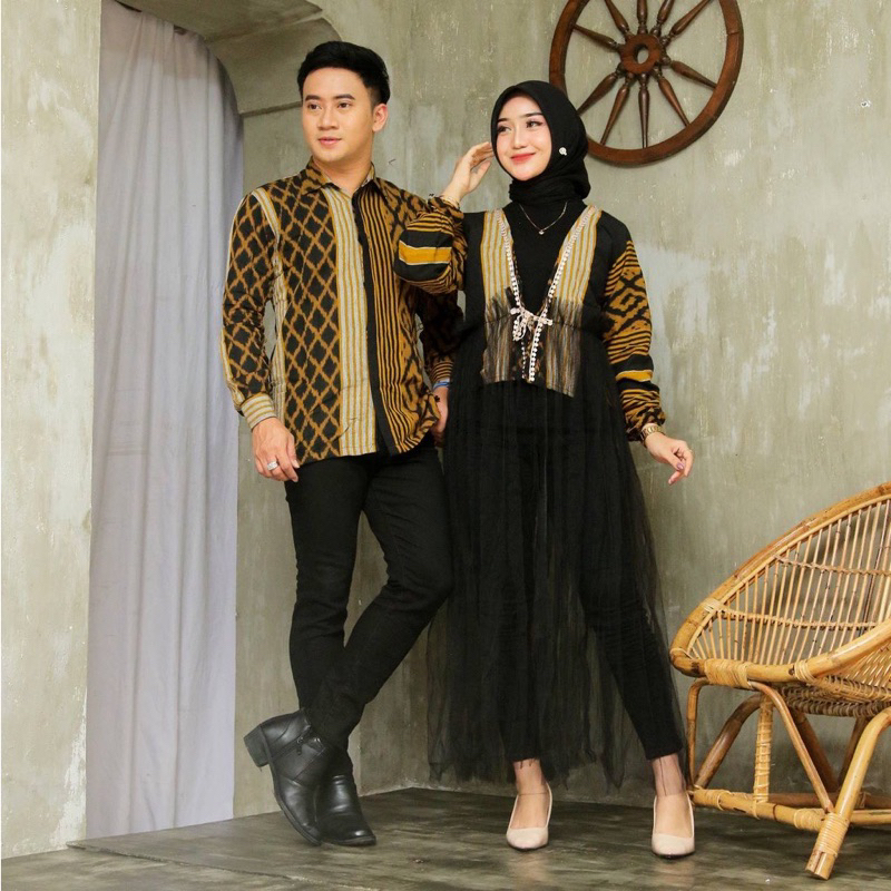 Jual COUPLE TENUN PASANGAN LILY - BAJU TENUN PASANGAN - BAJU KONDANGAN ...