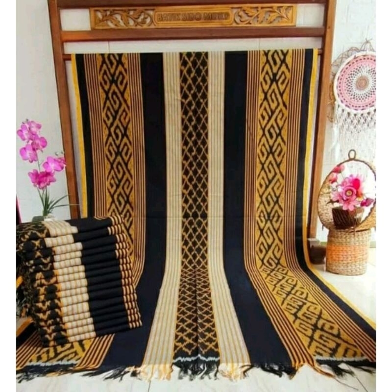 Jual kain tenun motif toraja kuning | Shopee Indonesia