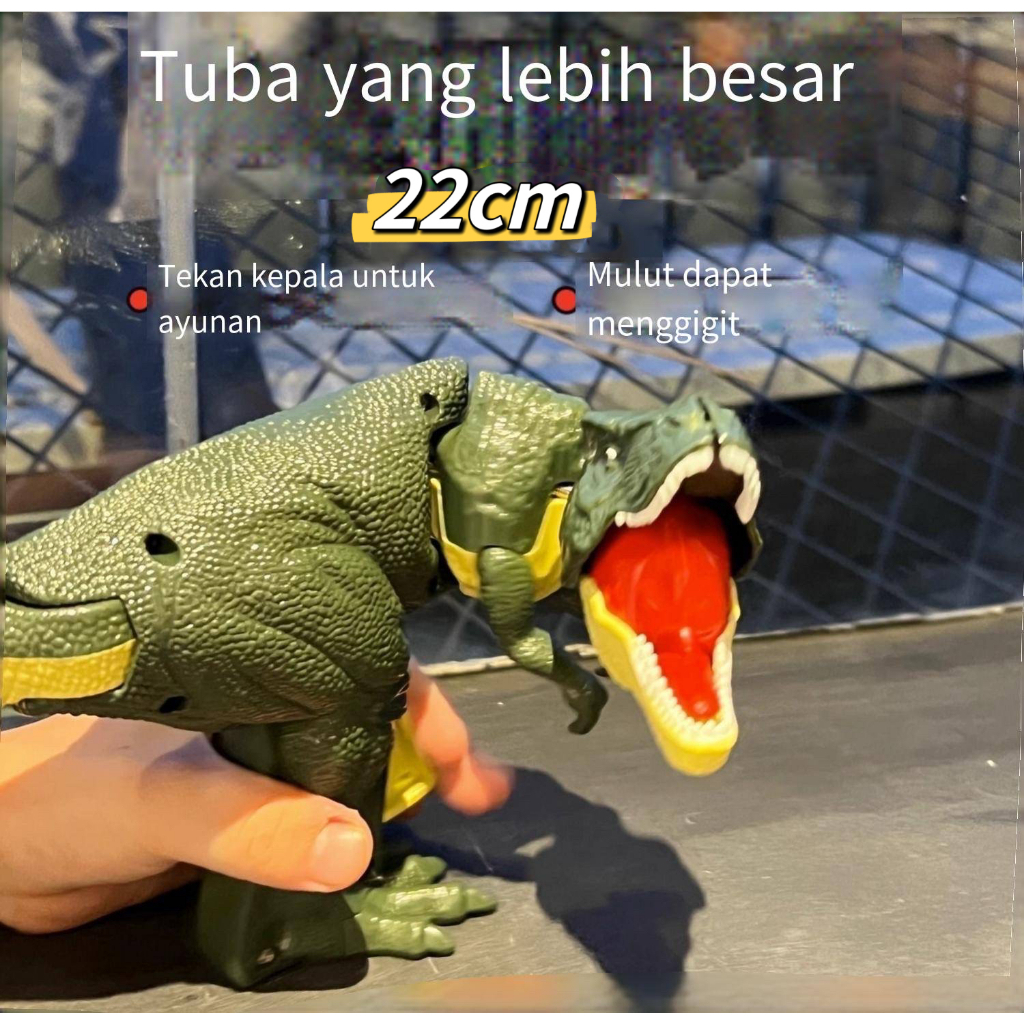 Jual Mainan Anak Tembakan Dinosaurus tekan mainan viral dinosaurus anak ...
