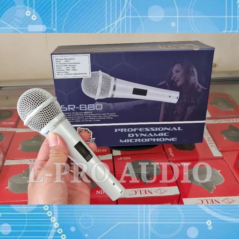 Jual Mic BMA putih SR-880 ORIGINAL mik vocal jernih SR880 ASLI | Shopee Indonesia