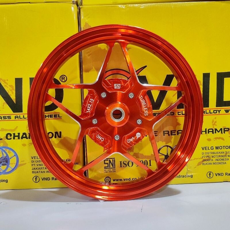 Jual VND Velg V-Speed V2 F : 1.85x14 & R : 2.15x14 Beat/ Vario 110/ Scoopy Lama/ Spacy | Shopee ...