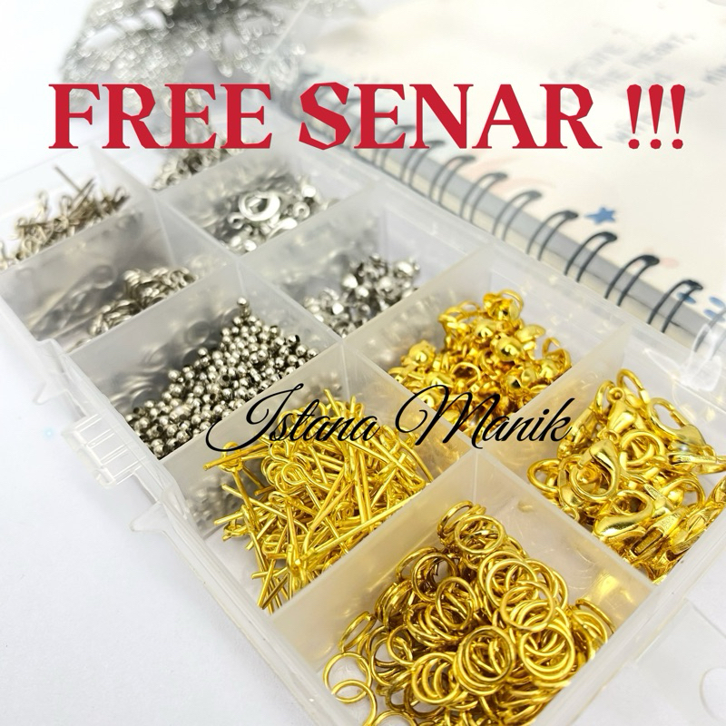 Jual Paket Perlengkapan DIY Meronce Set Box kodokan kokot udang Set Box ...