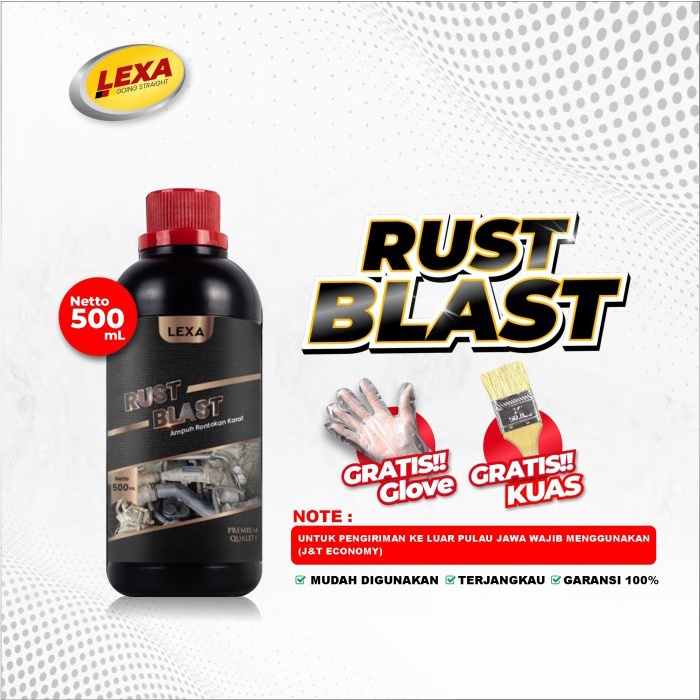 Jual LEXA Rust Remover Rush Blast Penghilang Noda Kerak Dan Karat - 500ml | Shopee Indonesia