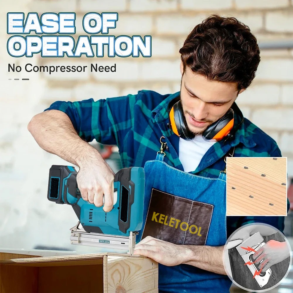 Jual nail gun cordless paku tembak baterai paku tembak listrik mesin ...