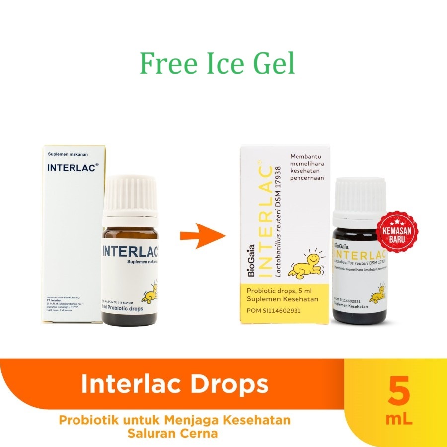 Jual Interlac Drop Liquid 5 ml - Interlac Probiotics drops Probiotik ...
