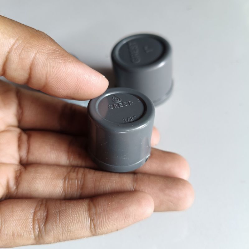 Jual Dop/end Cap pvc 1/2" inchi tutup pipa paralon 1/2 inchi | Shopee ...