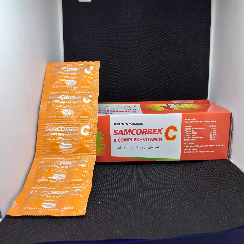Jual Samcorbex Vitamin C / Vitamin B kompleks / Multivitamin - 10's ...