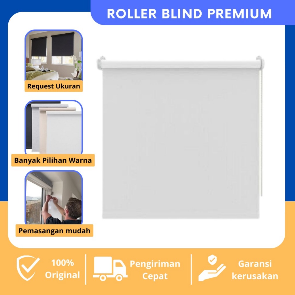 Jual Roller Blind Black out/Tirai Jendela black out/Roller Blind ...