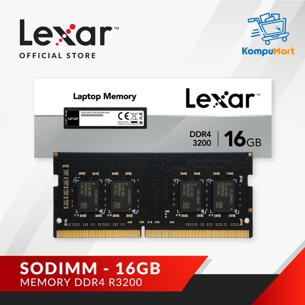 Jual Memory RAM Sodimm Lexar DDR4 16GB PC25600 3200Mhz Laptop & Notebook | Shopee Indonesia