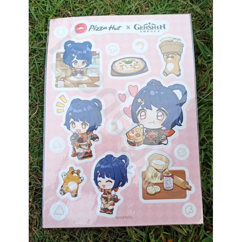 Jual Genshin Impact x Pizza Hut collaboration sticker - xiangling ...