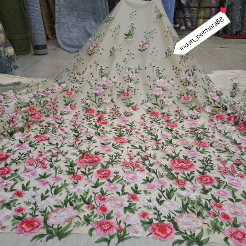 Jual Kain Tile Garden Korea Twotone Original ( PROMO) | Shopee Indonesia