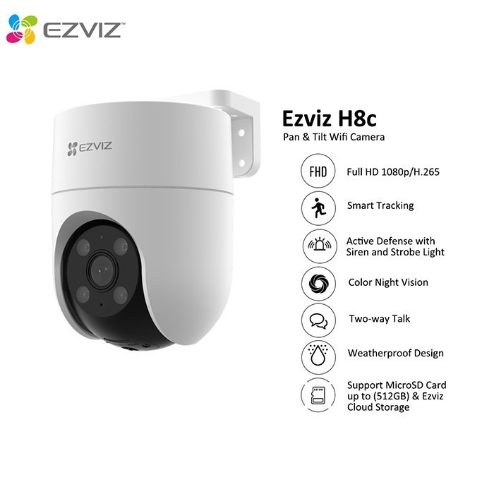 Jual Ezviz IP Camera H8c 1080P 2MP Outdoor | Shopee Indonesia