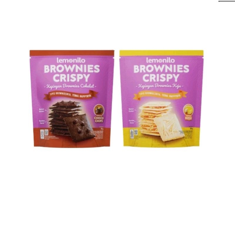 Jual Lemonilo Brownies Crispy Chocochips, Keju, & Strawberry Cheese ...