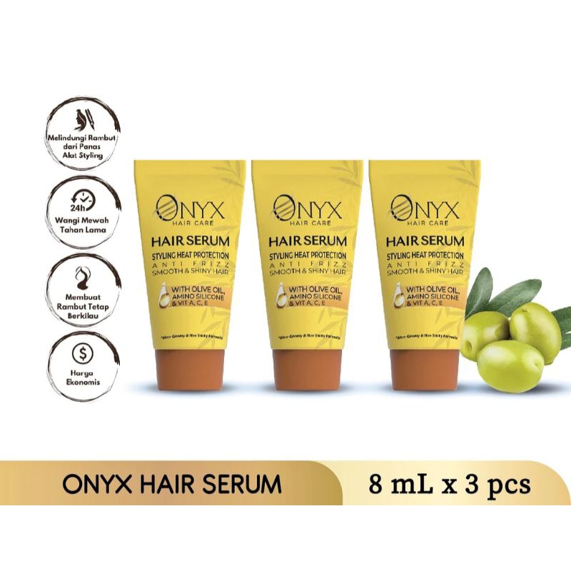 Jual ONYX Hair Serum | Silky Keratin Spray 50ml | Stregthening Hair Tonic 90ml - Perawatan ...