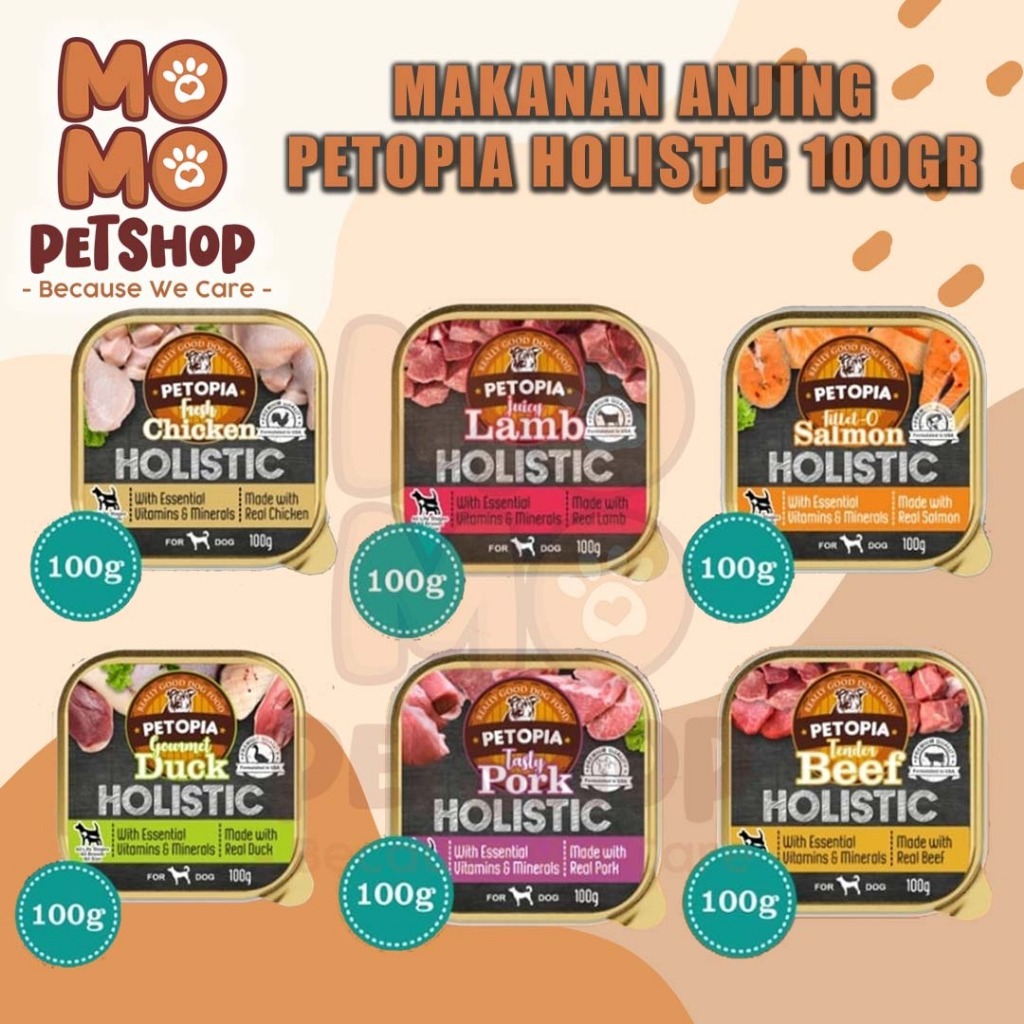 Jual PETOPIA HOLISTIC 100GR ALL VARIANT [ MAKANAN ANJING ] | Shopee ...