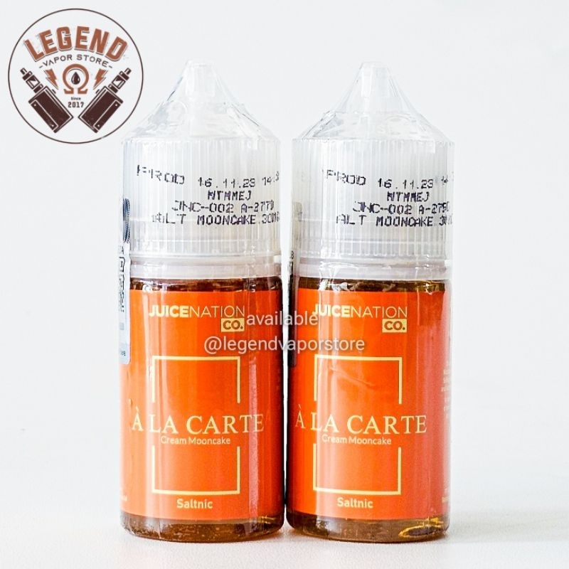 Jual SALT NIC - LIQUID ALA CARTE Cream Mooncake 30ML 30MG AUTHENTIC ...