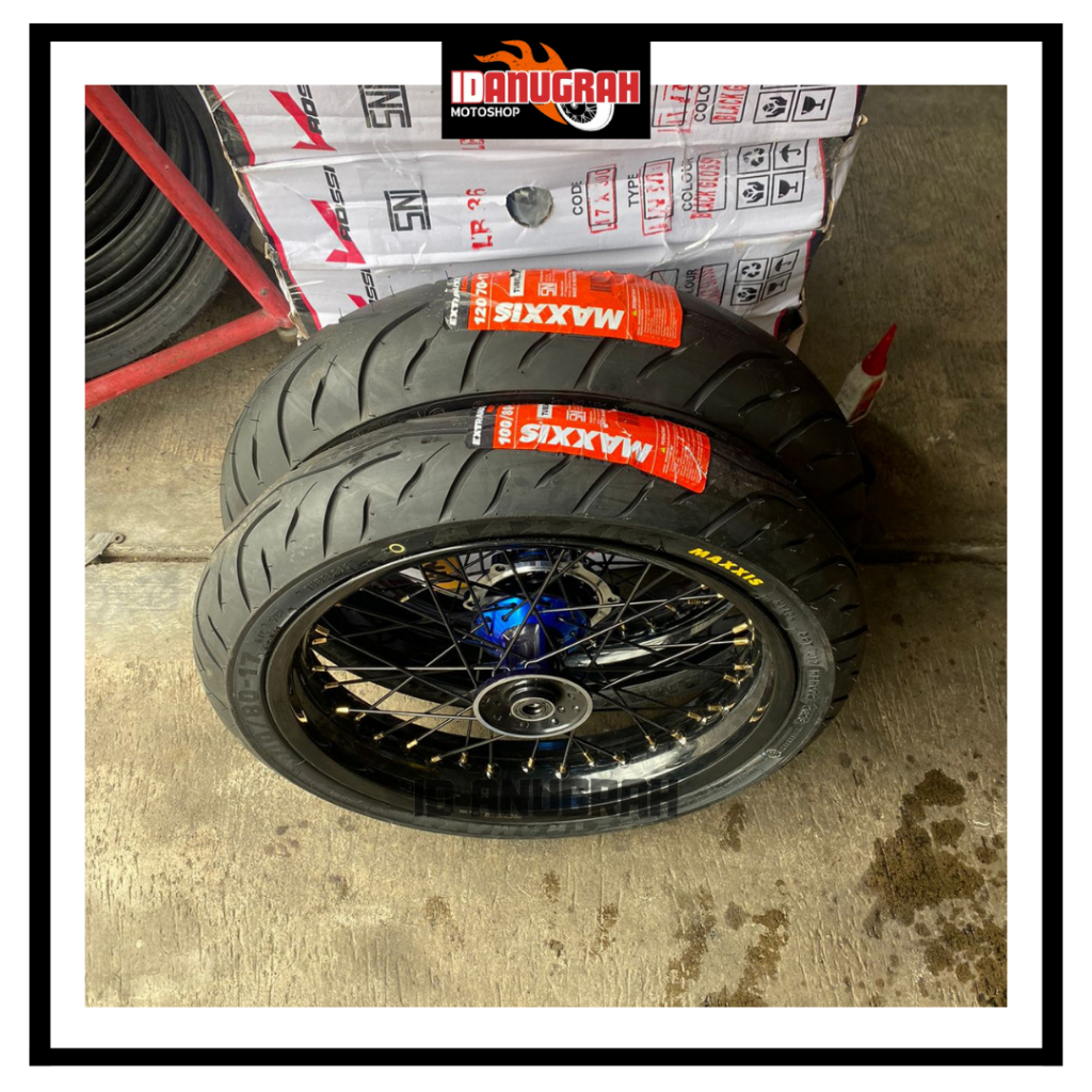 Jual WHEELSET VELG SUPERMOTO WR 155 BAN MAXXIS | Shopee Indonesia