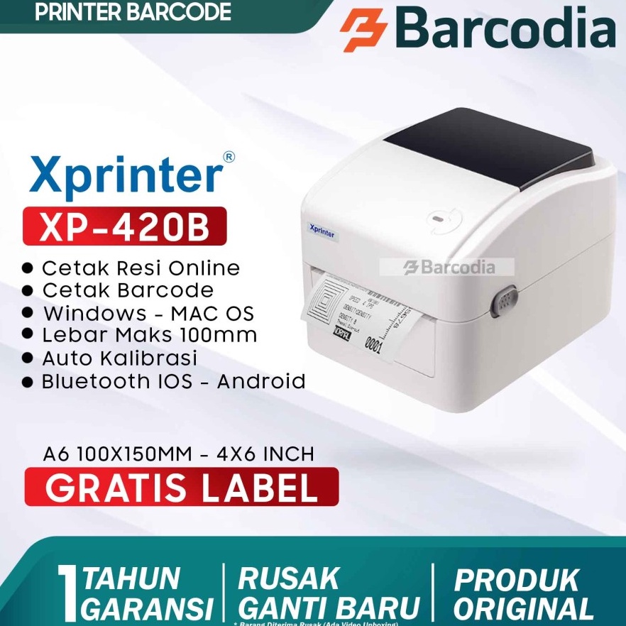Jual KODE F24P Printer Barcode Label Thermal 4 BLUETOOH USB WIFI XPRINTER BI 42B | Shopee Indonesia