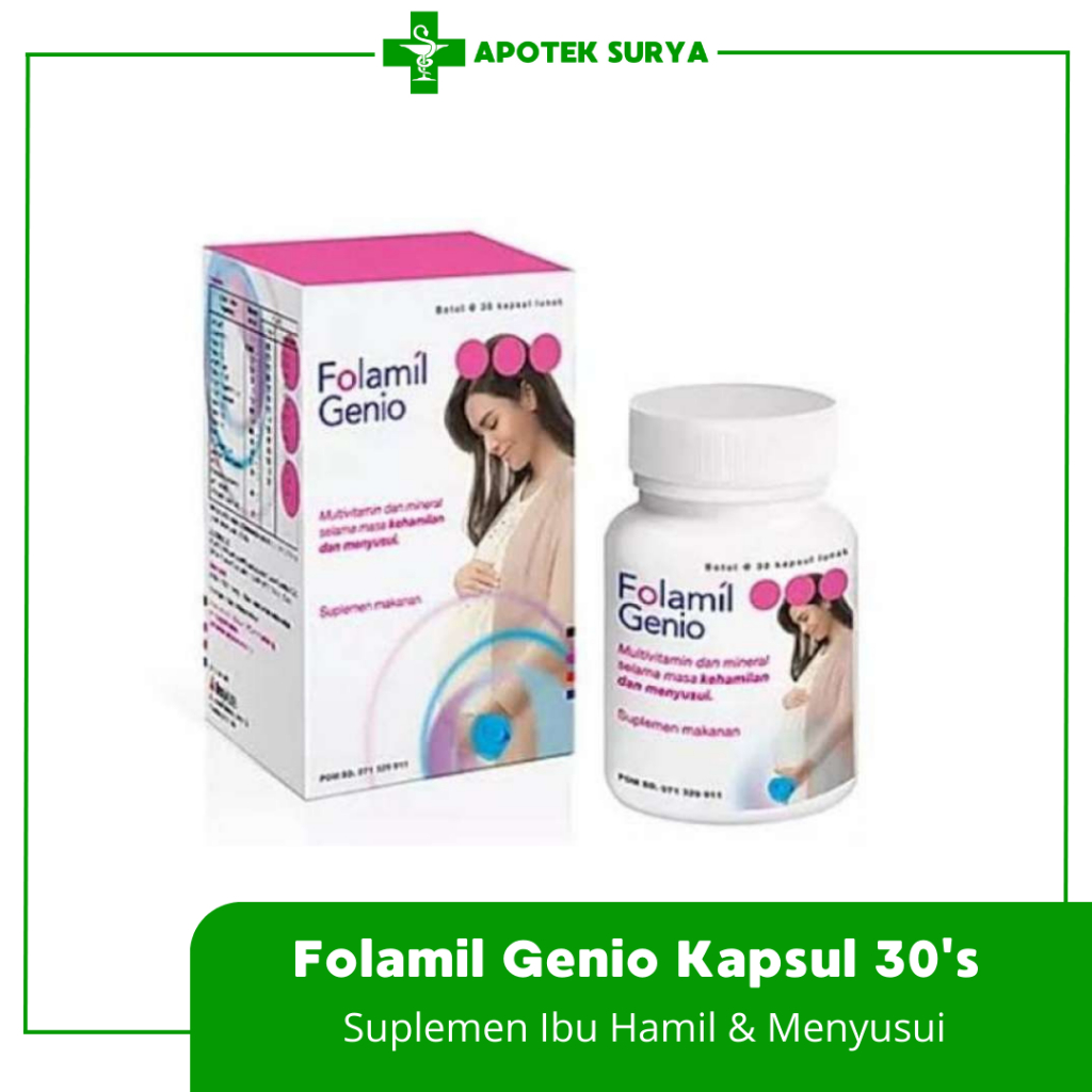 Jual Folamil Genio 30 Kapsul | Vitamin kehamilan dan menyusui ...
