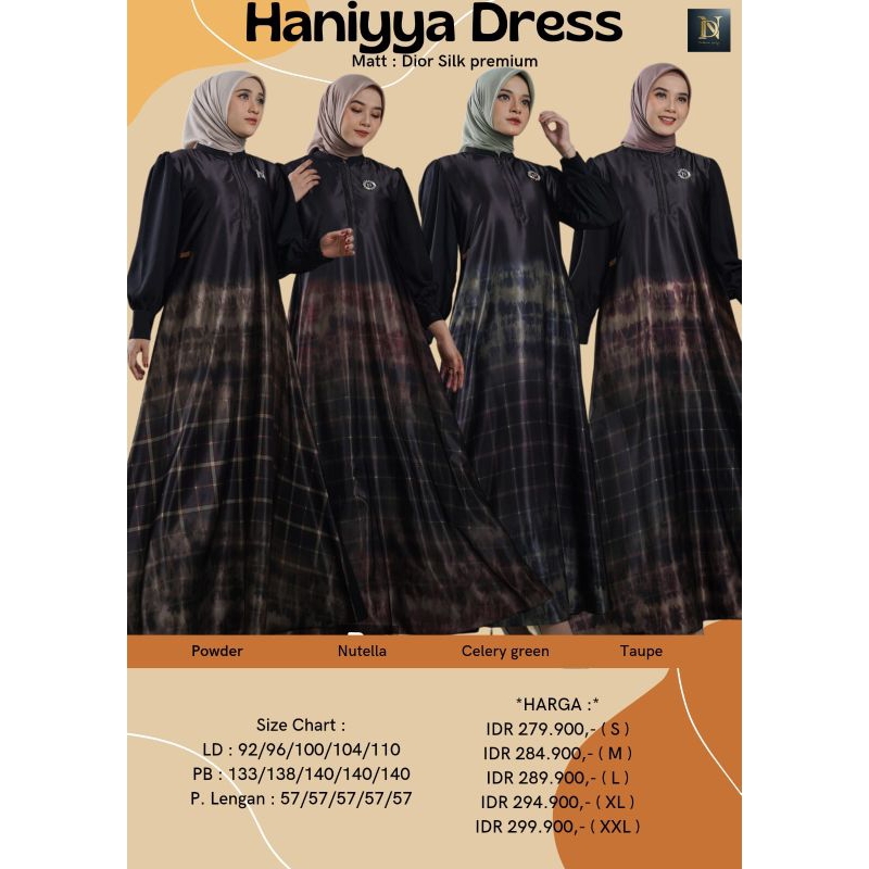 Jual HANIYYA DRESS NADHEERA |dress cantik kekinian | Shopee Indonesia