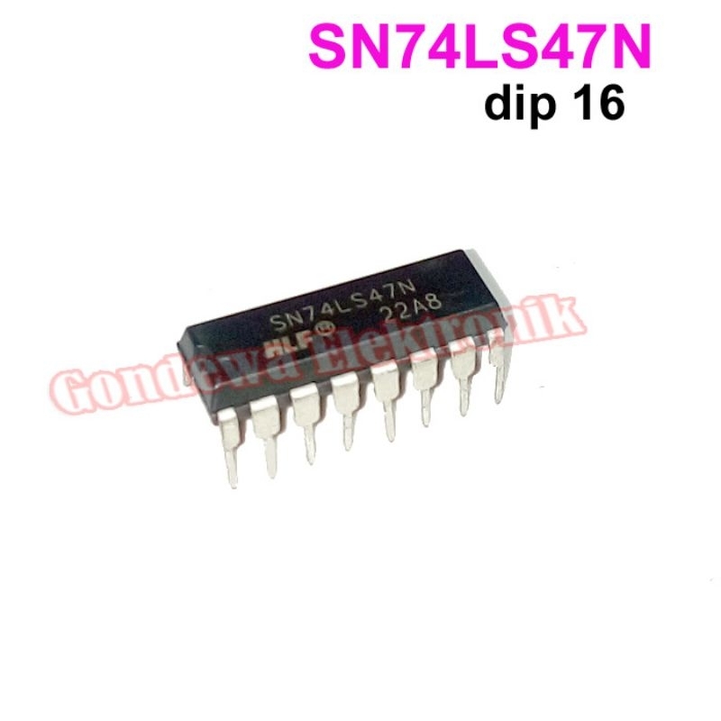 Jual SN74LS47N SN74LS47 74LS47 dip 16 pin | Shopee Indonesia