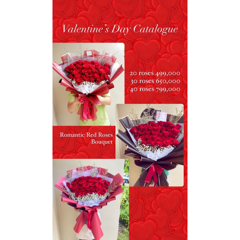Jual Valentines Day Bouquet Special Edition Domonic Florist Valentine ...
