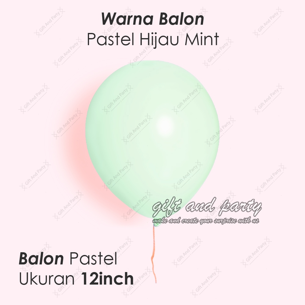 Jual Balon Latex Macaron 12 inch 1 Pack isi 50 pcs / Balon Per Pack ...