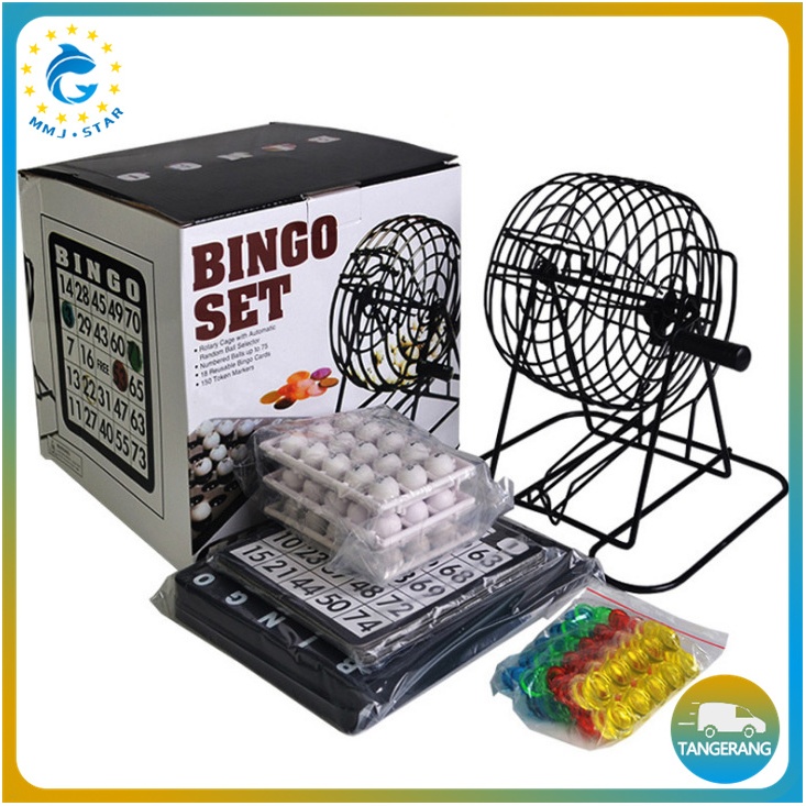 Jual Bingo Party Game Set Mainan Lotere/Lottery Machine Bingo/Mesin ...