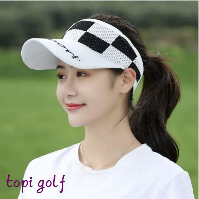 Jual topi golf wanita varian 5 warna -import | Shopee Indonesia