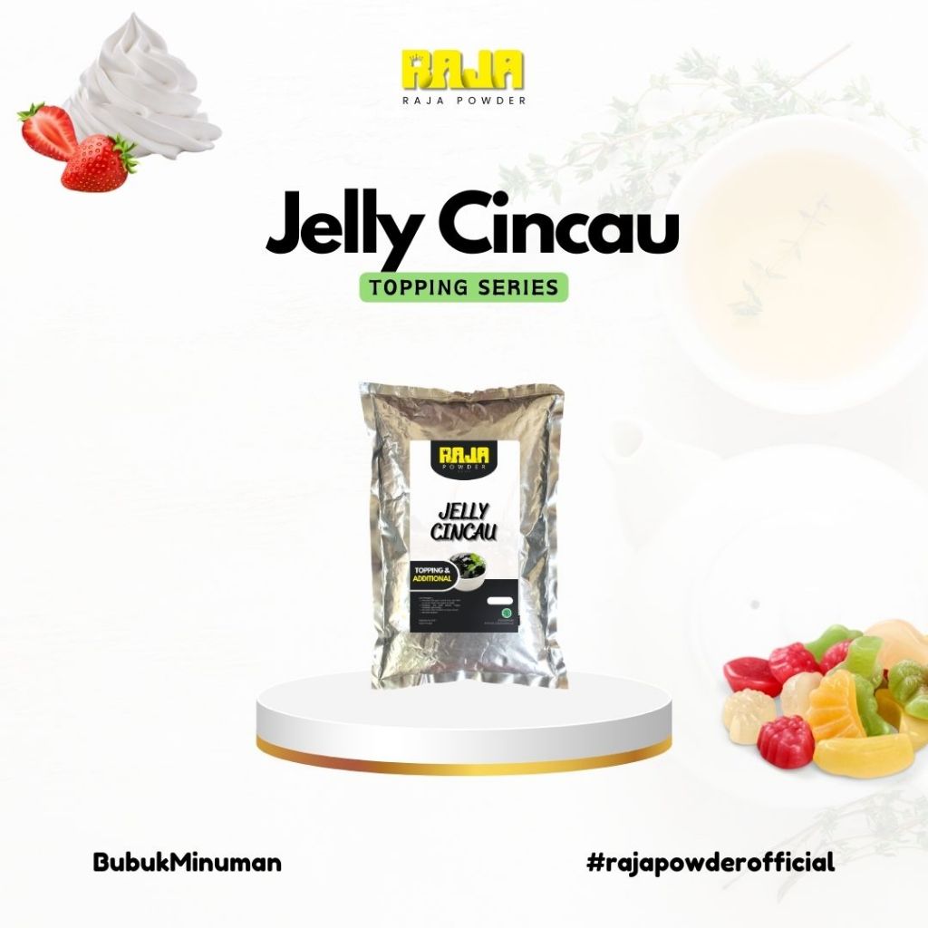Jual Topping Bubuk Grass Jelly & Cincau Powder 500 gram | Shopee Indonesia
