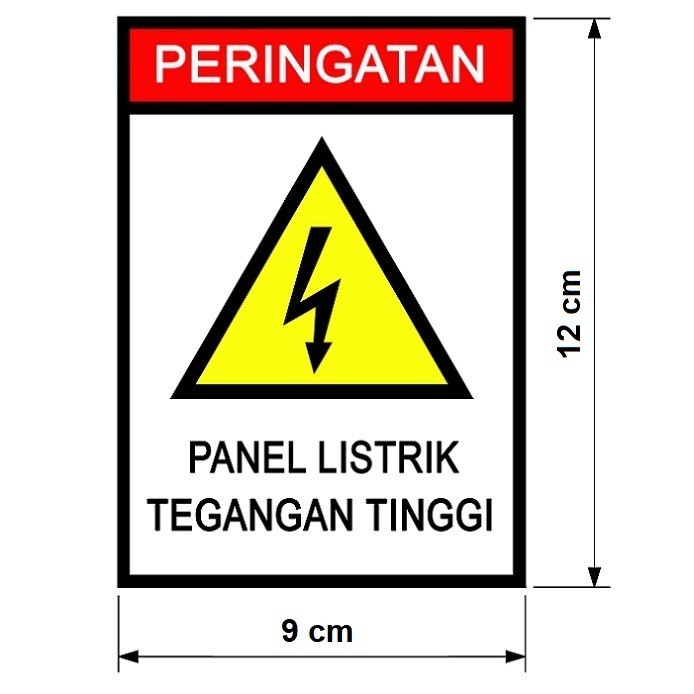 Jual Stiker Panel Listrik Tegangan Tinggi | Shopee Indonesia