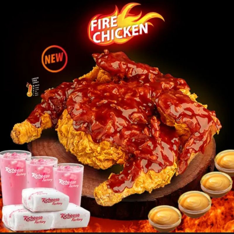 Jual Combo Fire Chicken Richeese | Shopee Indonesia
