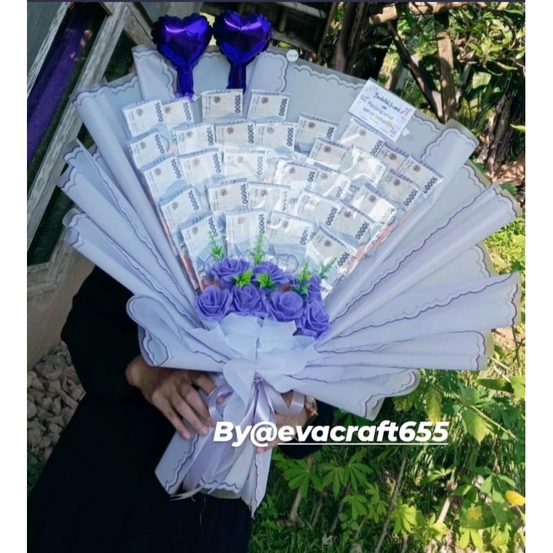 Jual Bucket uang 30 lembar / Buket murah / Buket wisuda / buket besar ...