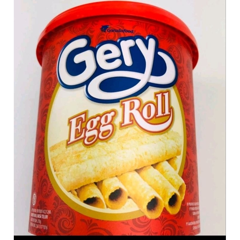 Jual JATIM GERY WAFER ROLL STIK EGG ROLL 1 DUS isi 6 TOPLES | Shopee ...