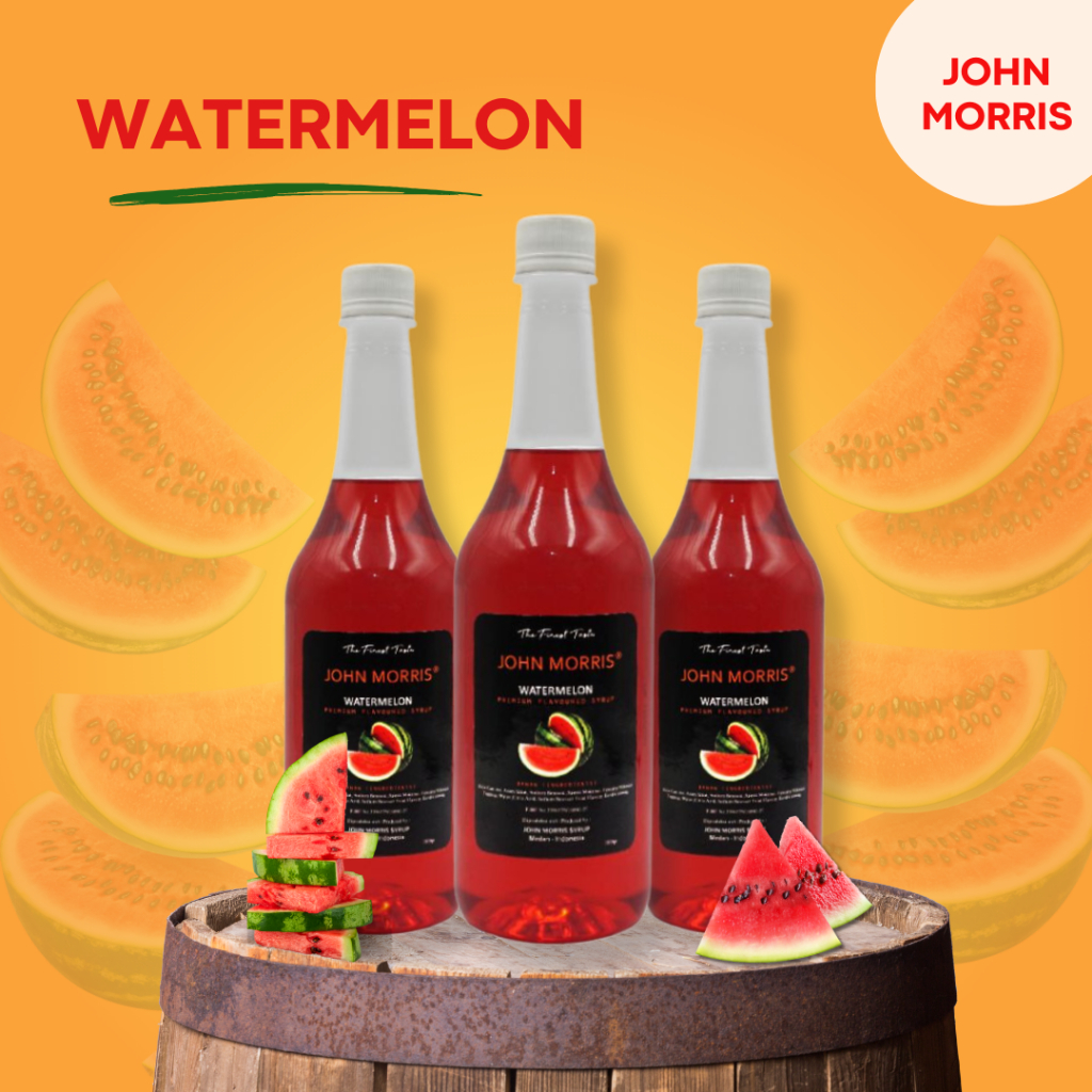 Jual JOHN MORRIS Premium Flavoured Syrup Watermelon 1000 ml / Sirup ...