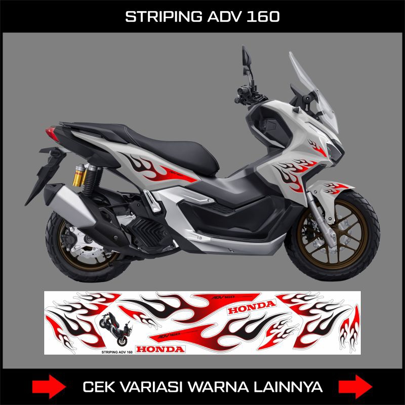 Jual Stiker Striping Motor Honda ADV 160 / Sticker Variasi motor Honda ...