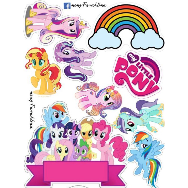 Jual Cetak Topper Kuda Pony, Topper Kue Ultah Murah | Shopee Indonesia
