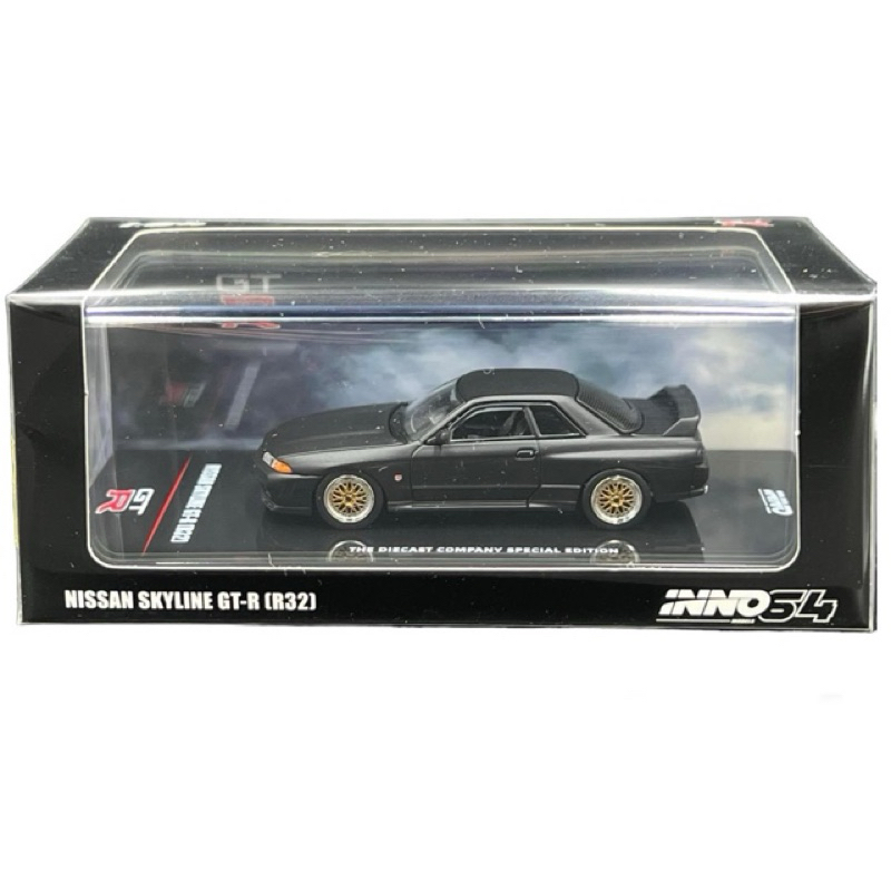 Jual Inno 64 Nissan Skyline GTR R32 Black Matte Diecast Company ...