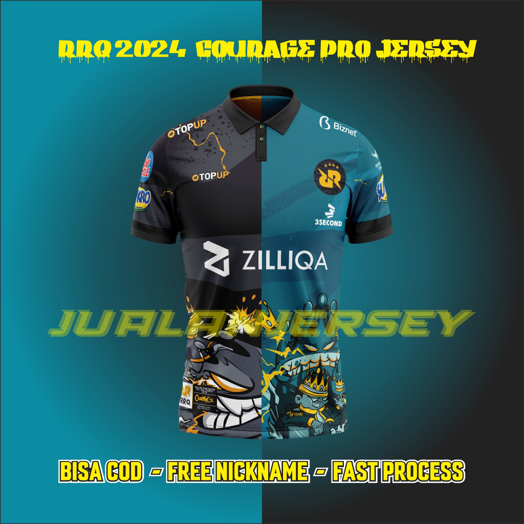 Jual JERSEY RRQ COURAGE MPL S14 TERBARU KUALITAS PREMIUM FREE REQUEST ...