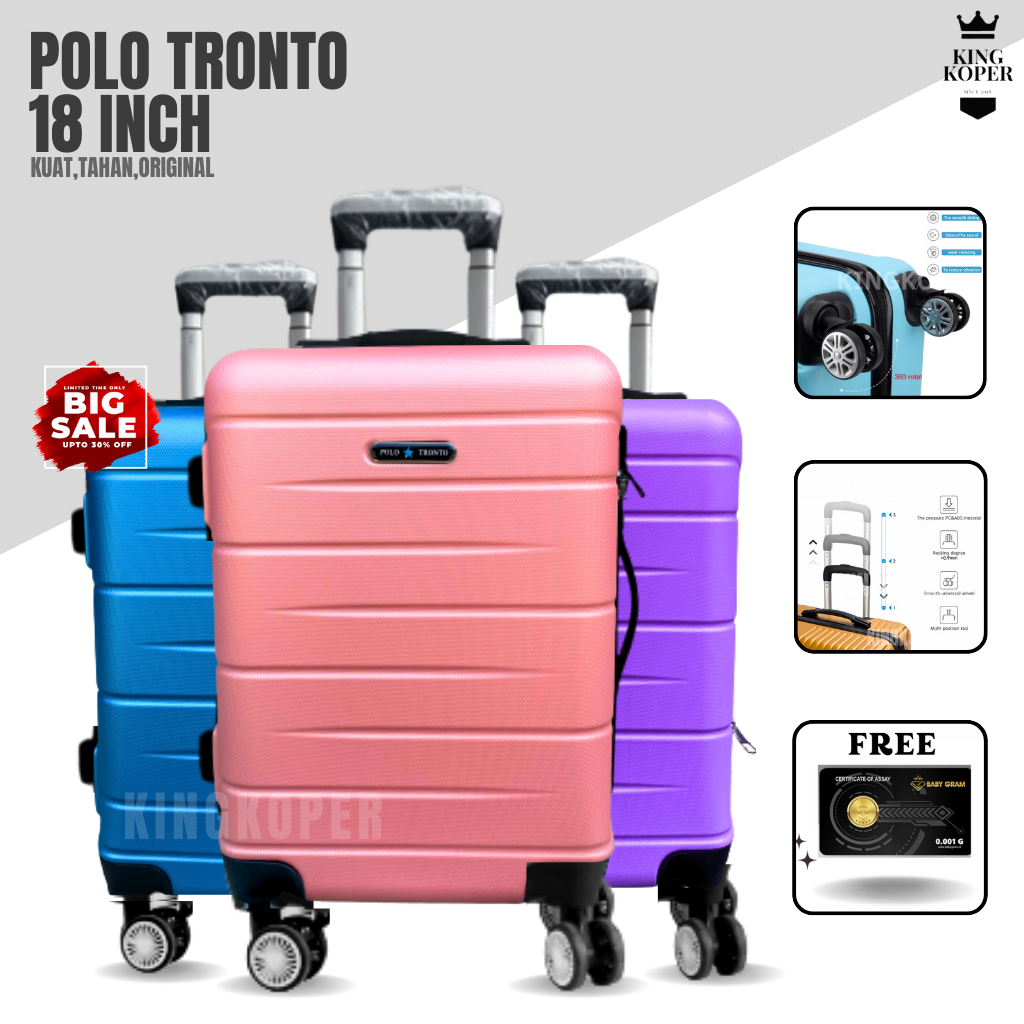 Jual Koper 18 inch Polo 032 ukuran cabin - kabin - koper fiber - koper ...