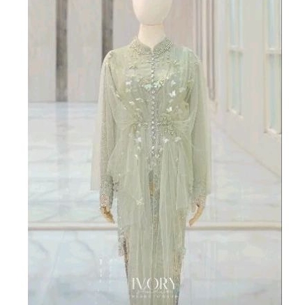 Jual SEWA KEBAYA IVORY SAGE | SEWA KEBAYA LAMARAN DAN WISUDA IVORY ...