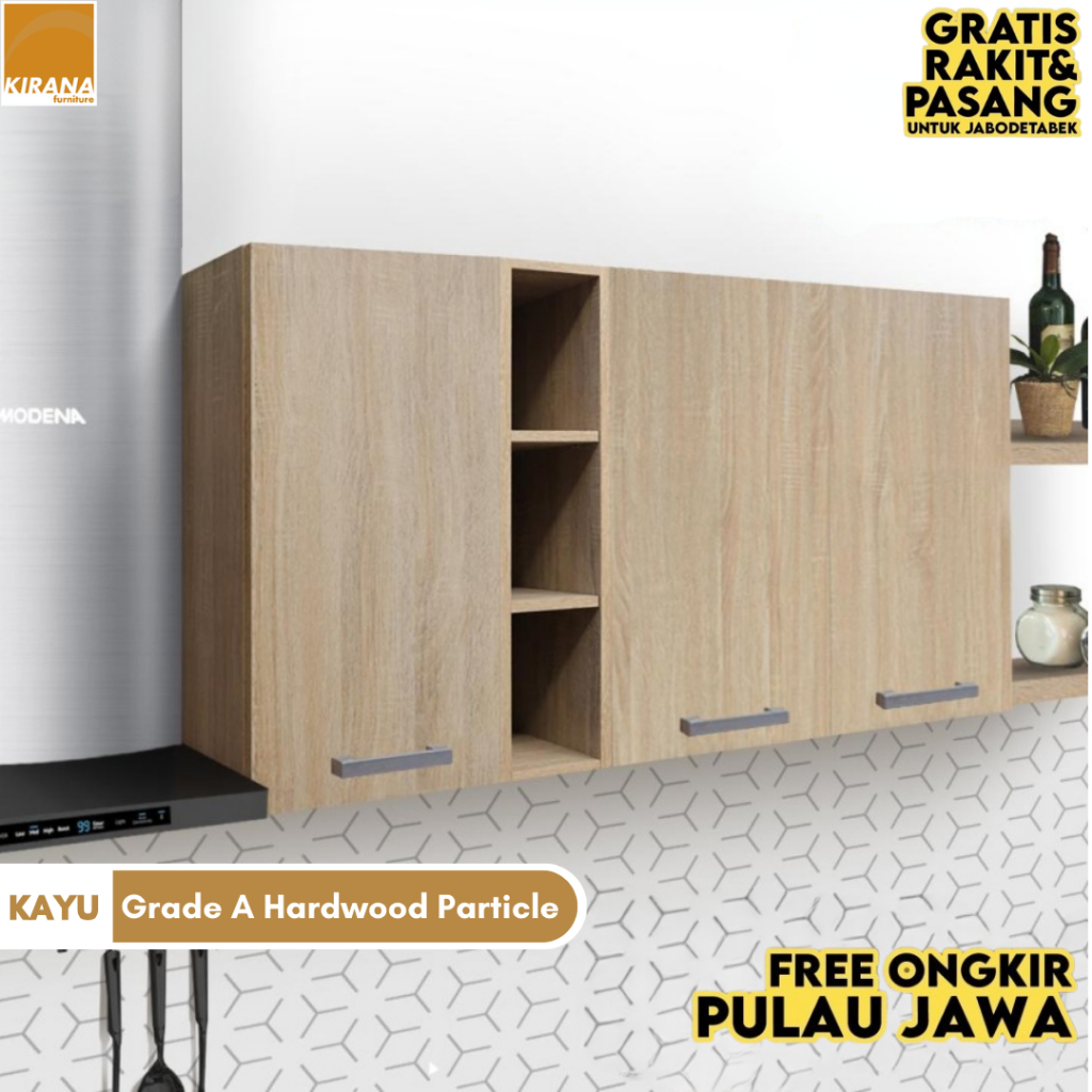 Jual KIRANA Denver - Kitchen Set Kayu Atas / Rak / Kabinet / Lemari ...