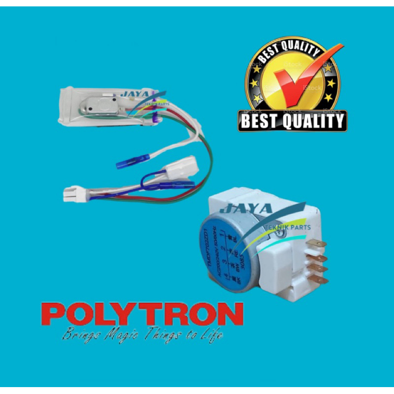 Jual Timer Defrost Bimetal fuse kulkas Polytron 2 pintu 1 Set / Timer ...