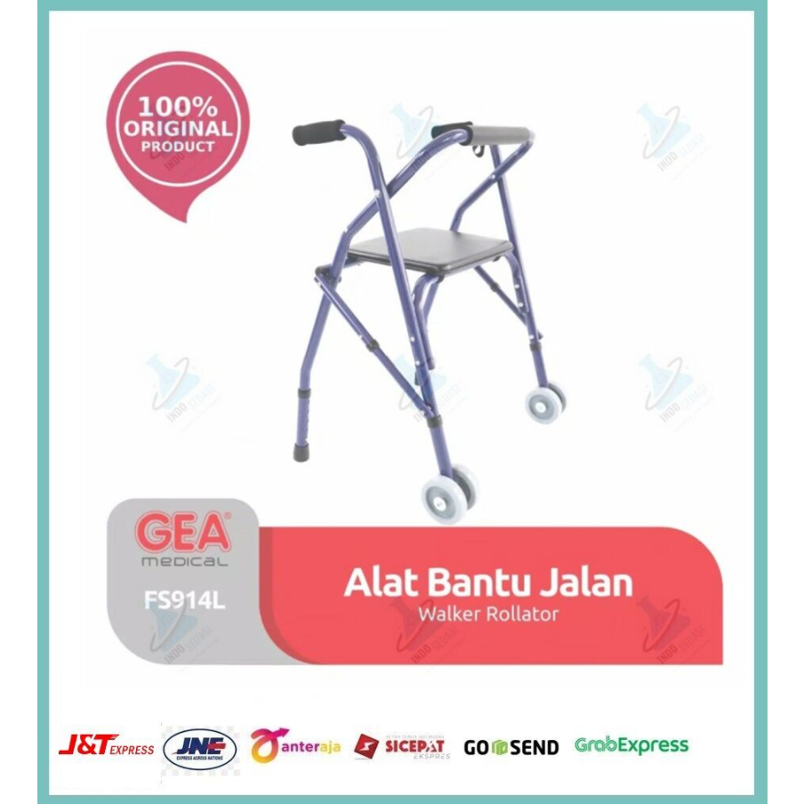 Jual Walker Rollator GEA Fs 914 L / Alat Bantu Jalan Walker Kursi Roda ...