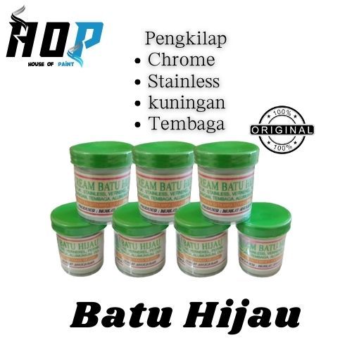 Jual Cream batu poles langsol / watu ijo / batu hijau WATU IJO 4 pcs # ...