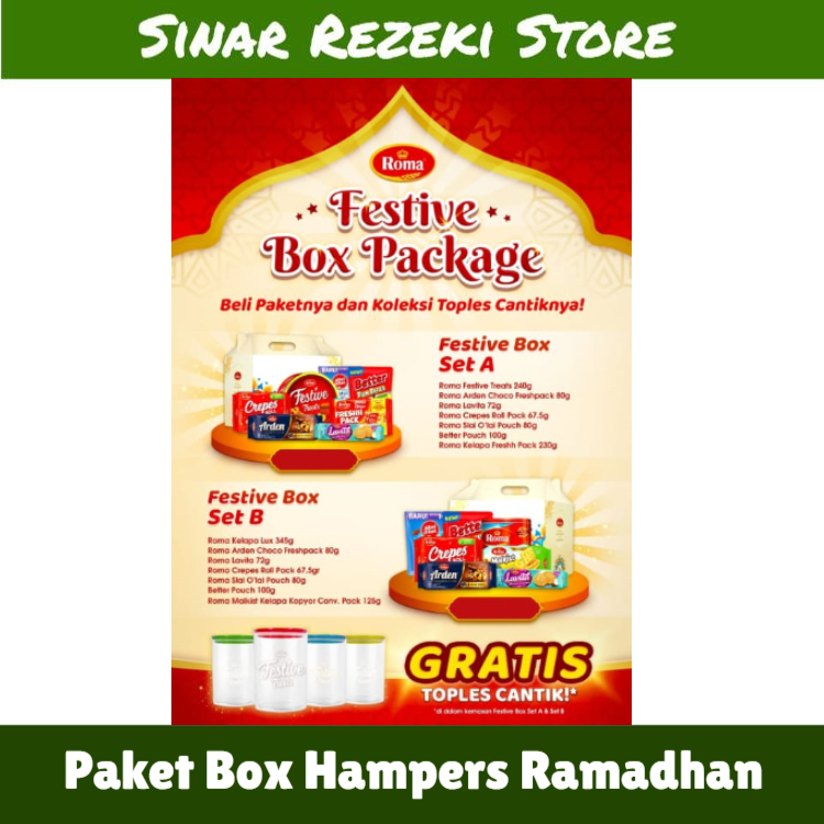 Jual paket box hampers lebaran / hampers ramadhan / parcel lembaran ...