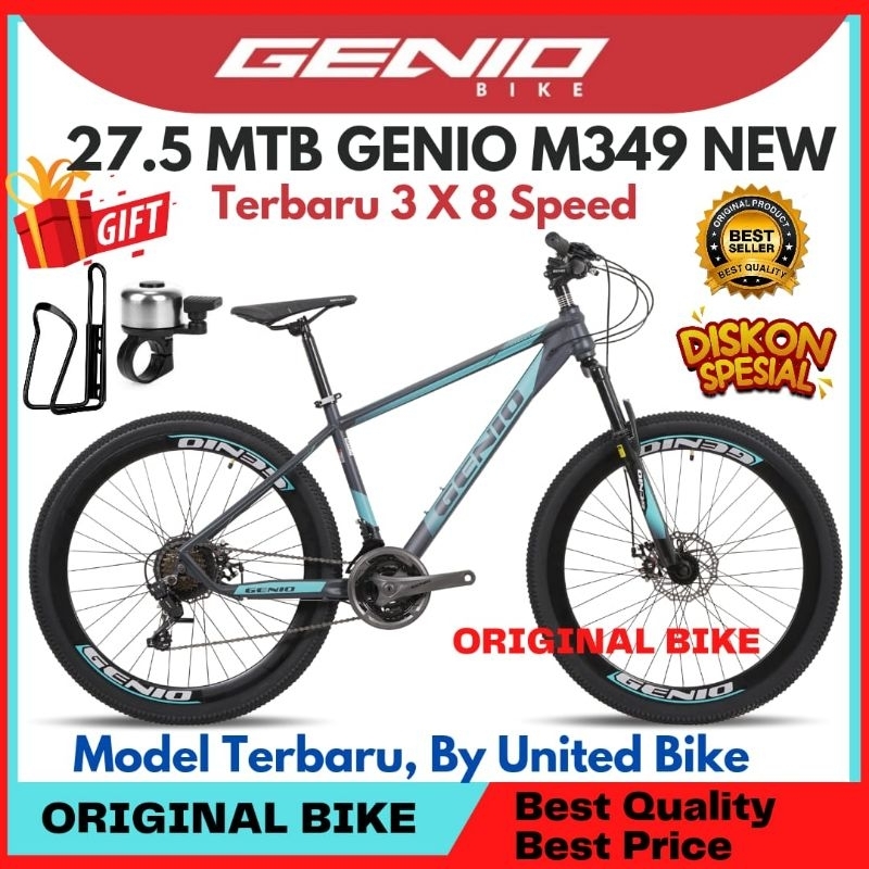 Jual Sepeda Gunung 27,5 Mtb Genio M349 Terbaru | Shopee Indonesia
