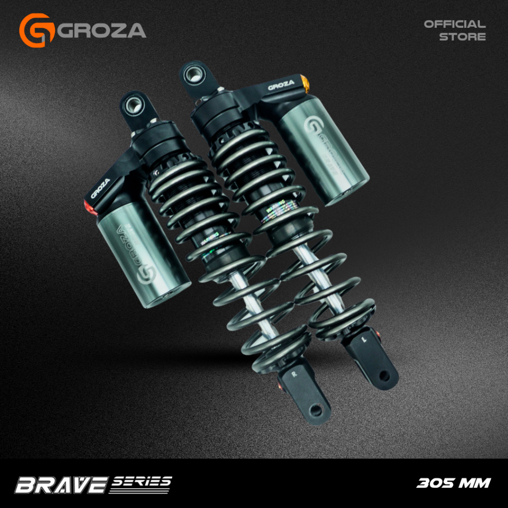 Jual GROZA - BRAVE SERIES 305MM Double Shock | Shockbreaker Tabung Atas ...