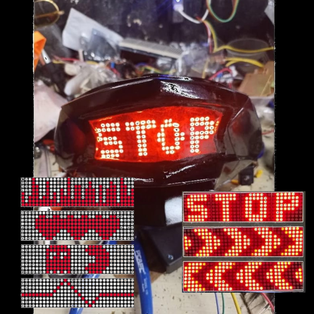 Jual STOPLAMP RUNNING TEXT BEAT DELUXE KARBU STREET NEW LAMPU REM ...