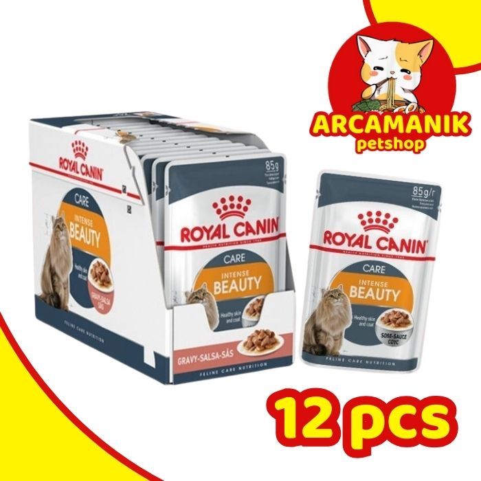 Jual Royal Canin Intense Beauty In GRAVY Pouch 12x85 gr / Dus ( ISI 12 ...